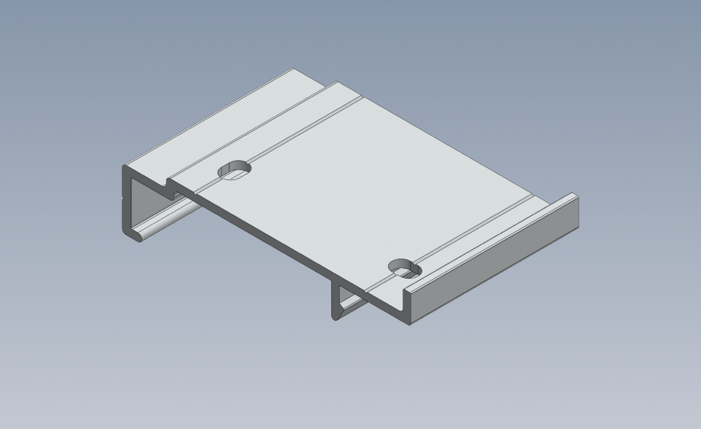 Fixing Clip Wood Louver 74W, RAL-8028